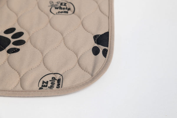 Light Brown Paw Print Pad/Mat, 2-Pack - EZwhelp