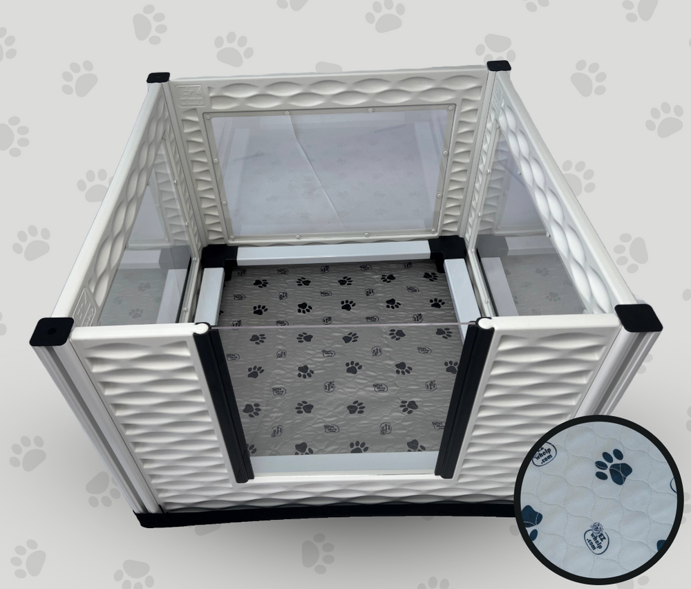 EZclassic TALL Windowed Whelping Box Set w/Rail Assembly – EZwhelp